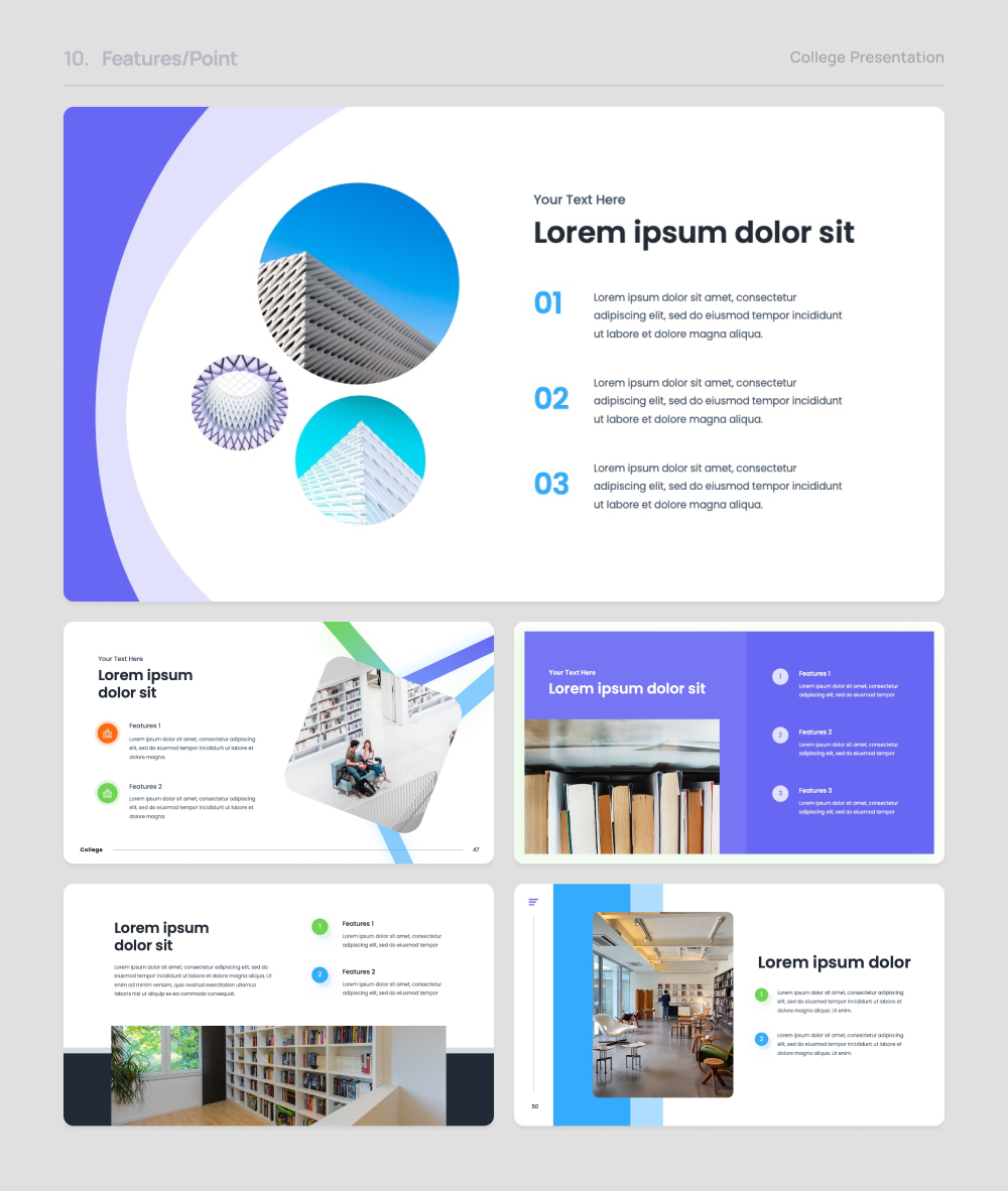 College - Multipurpose PowerPoint Presentation, Presentation Templates