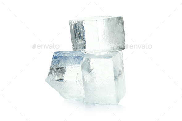 Ice forms for drinks isolated on white background Stock Photo by ...