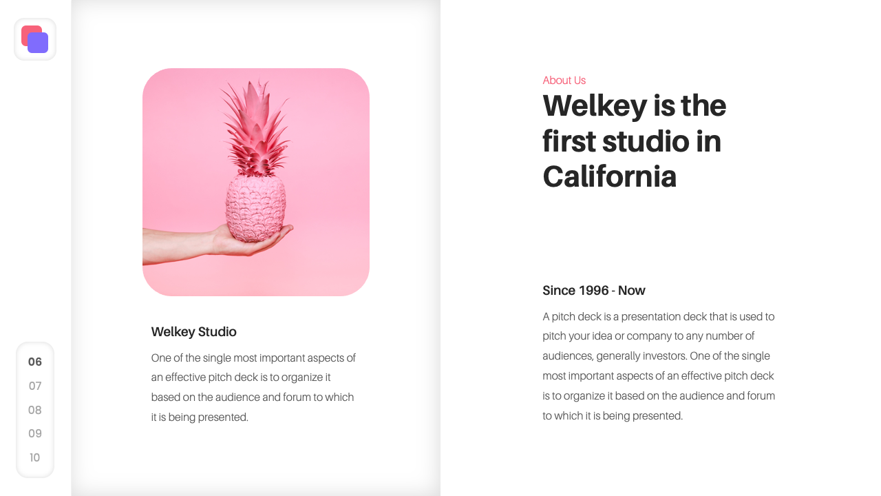 Welkey - Creative Business Keynote Template, Presentation Templates