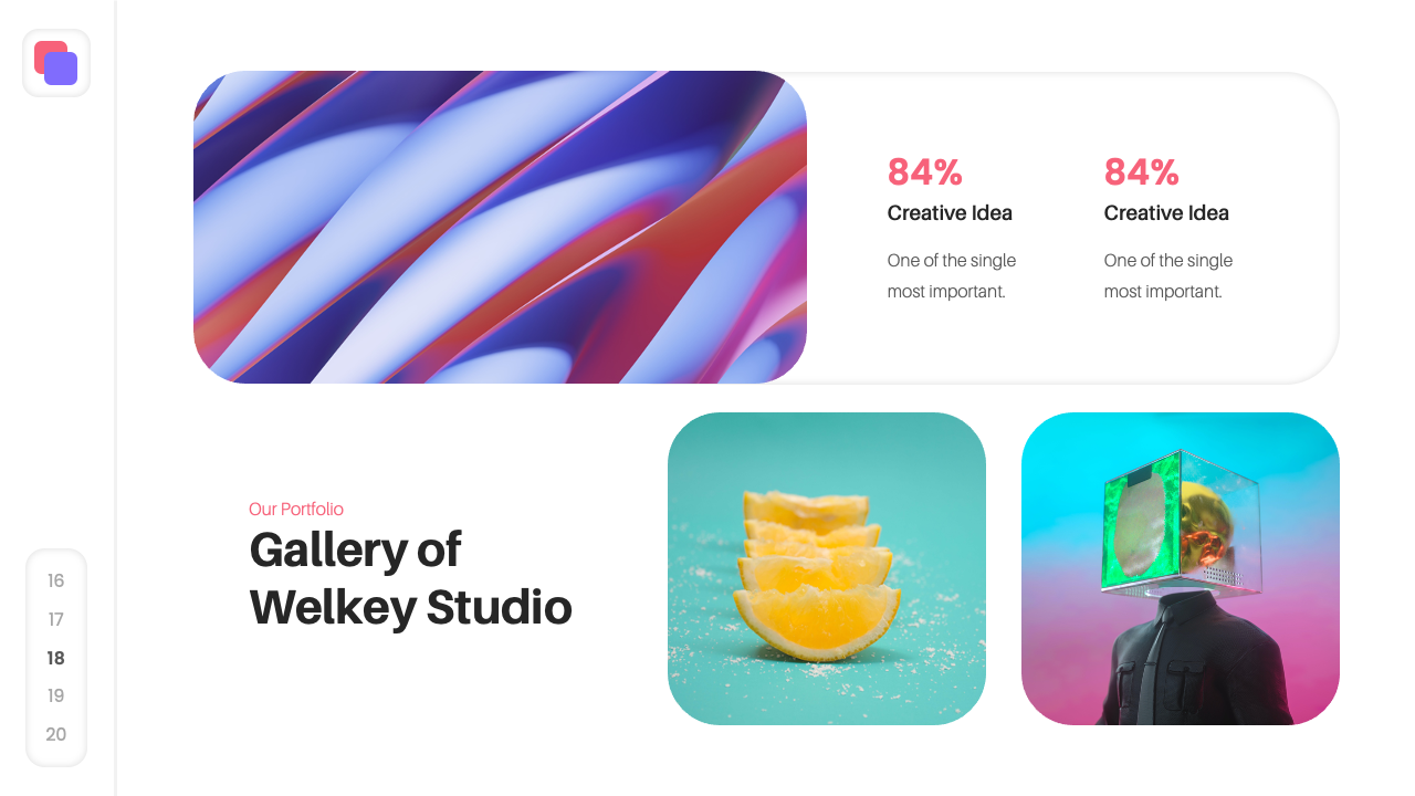 Welkey - Creative Business Keynote Template, Presentation Templates