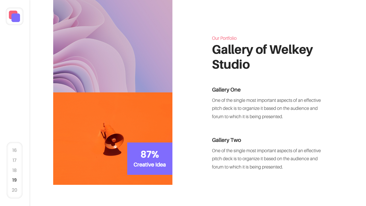 Welkey - Creative Business Keynote Template, Presentation Templates