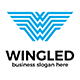 Wingled - W Logo Wings, Logo Templates | GraphicRiver