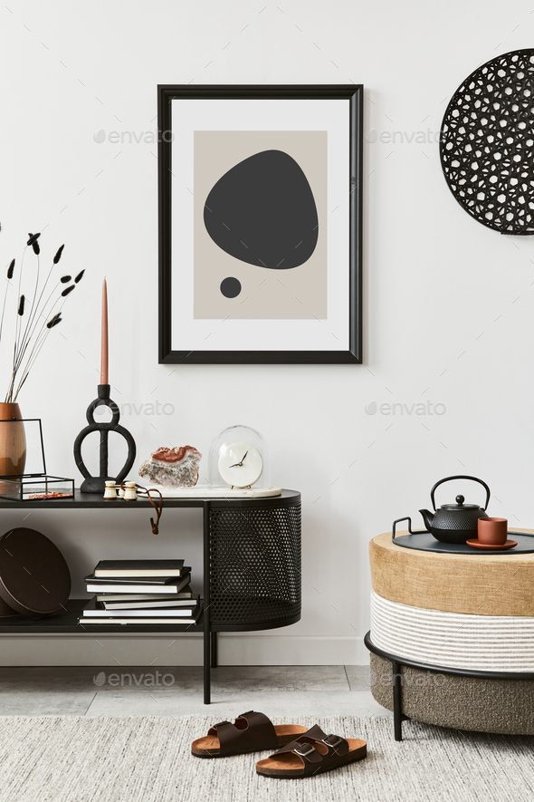 Stylish living room interior composition Stock Photo by FollowTheFlowStudio