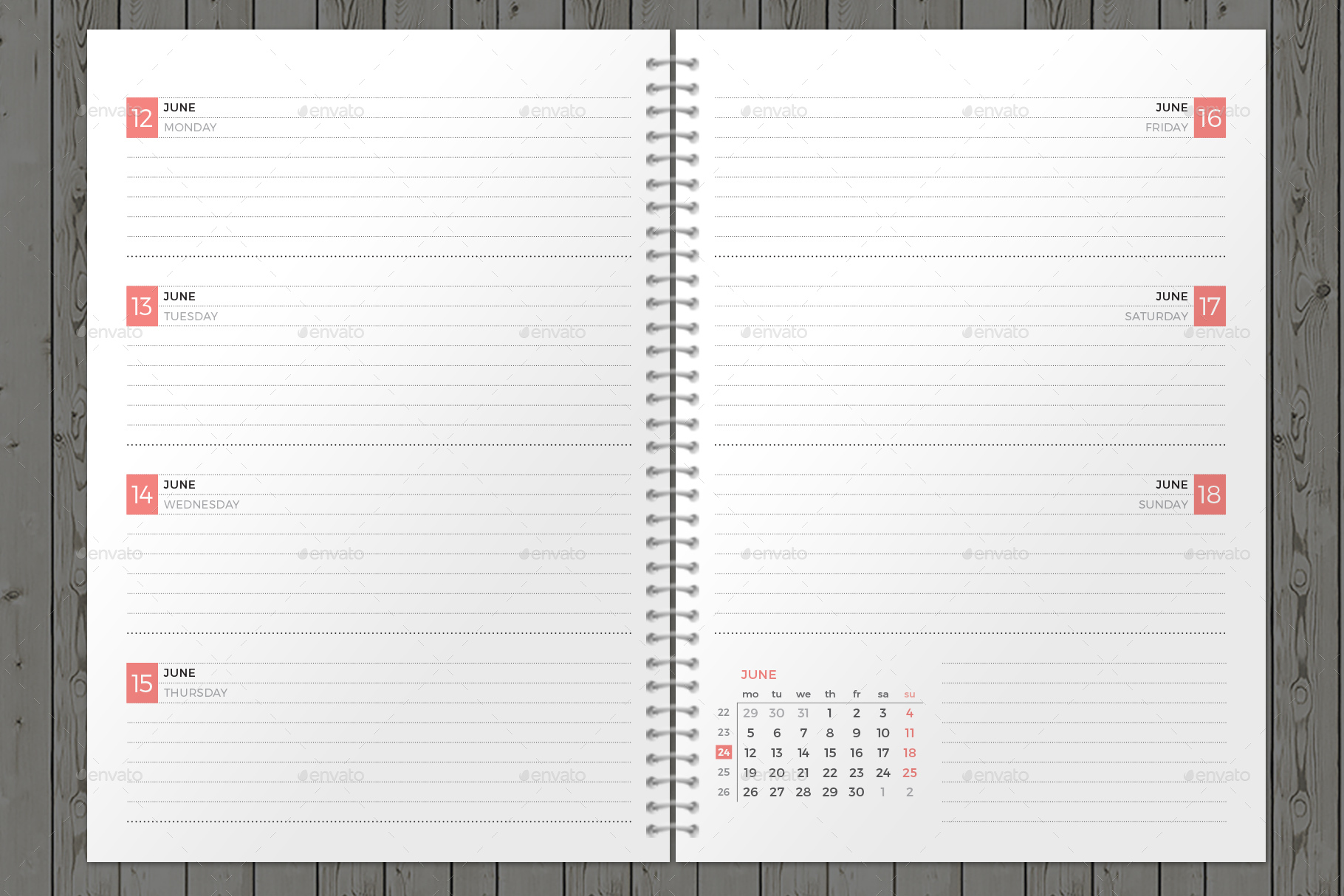 Weekly Planner 2023, Print Templates | GraphicRiver