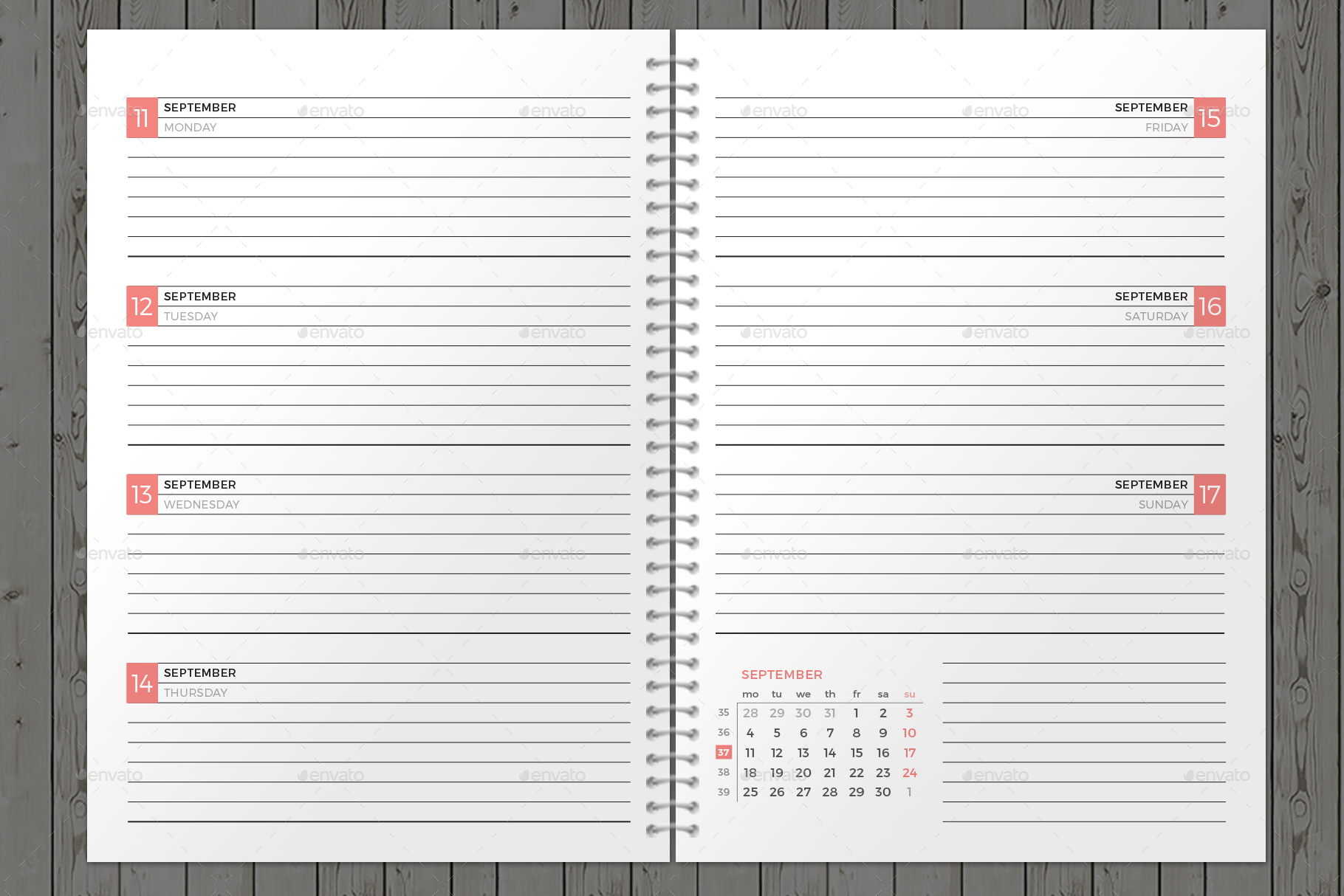 Weekly Planner 2023, Print Templates | GraphicRiver