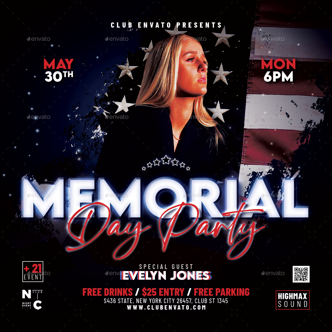 Memorial Day Flyer, Print Templates | GraphicRiver