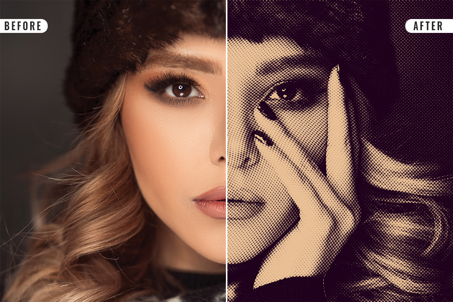 Halftone Effect Photoshop, Add-ons | GraphicRiver