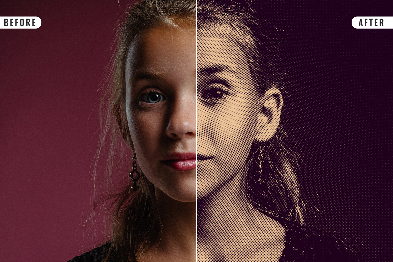 Halftone Effect Photoshop, Add-ons | GraphicRiver