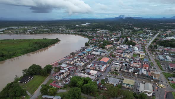The Towns of Sarawak, Borneo, Malaysia, Stock Footage | VideoHive
