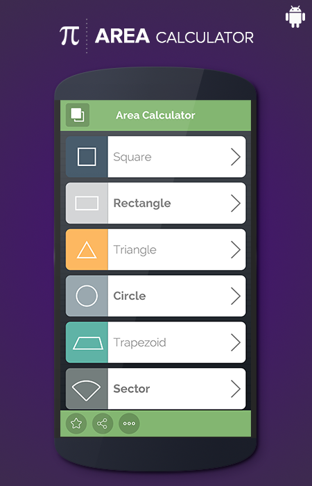 Area Calculator for Android by ExpressTemplate | CodeCanyon