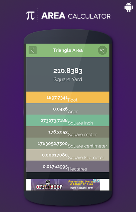 Area Calculator for Android by ExpressTemplate | CodeCanyon