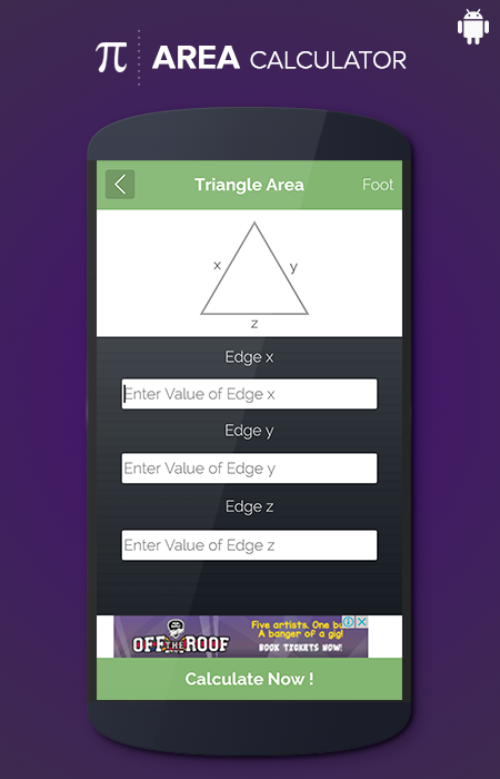 Area Calculator for Android by ExpressTemplate | CodeCanyon