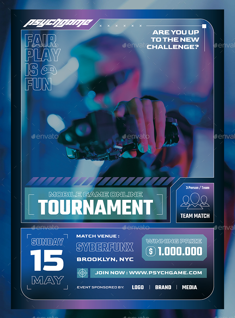 Game Tournament Flyer by Noidwerx | GraphicRiver