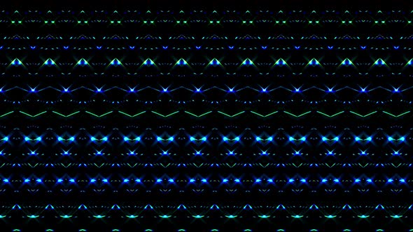 bright light lines set smooth blue glowing motion with point wave ...