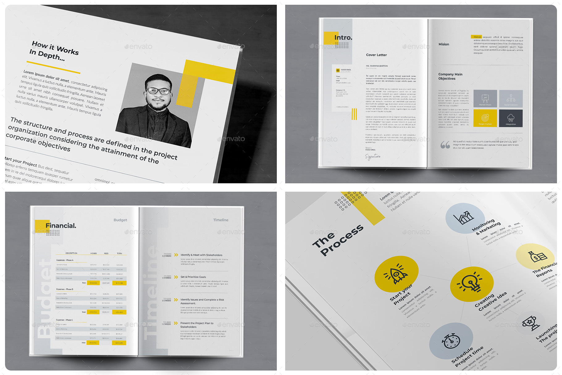 Proposal 24 Pages | Docx | Indesign Template, Print Templates ...