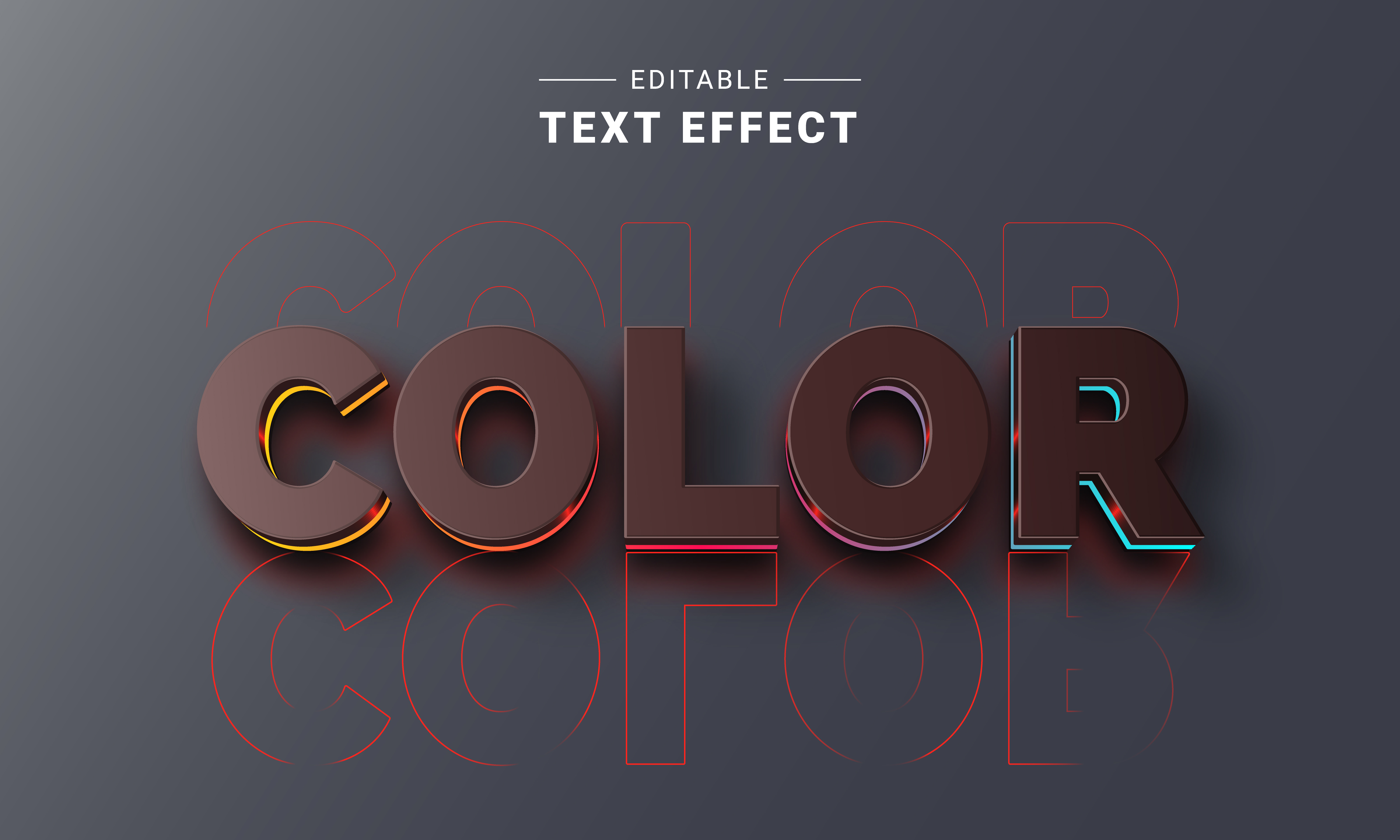 Trendy Glowing 3D Text Effects Generator, Add-ons | GraphicRiver