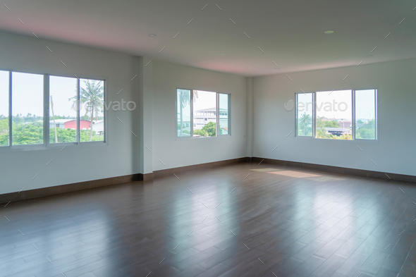 Empty big room, Interior design decoration. Stock Photo by tampatra