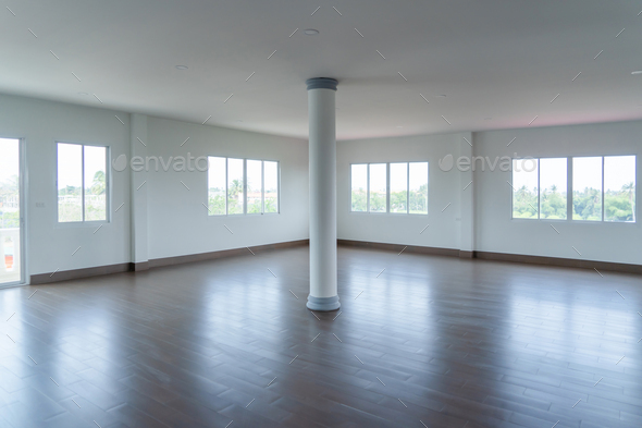 Empty big room, Interior design decoration. Stock Photo by tampatra