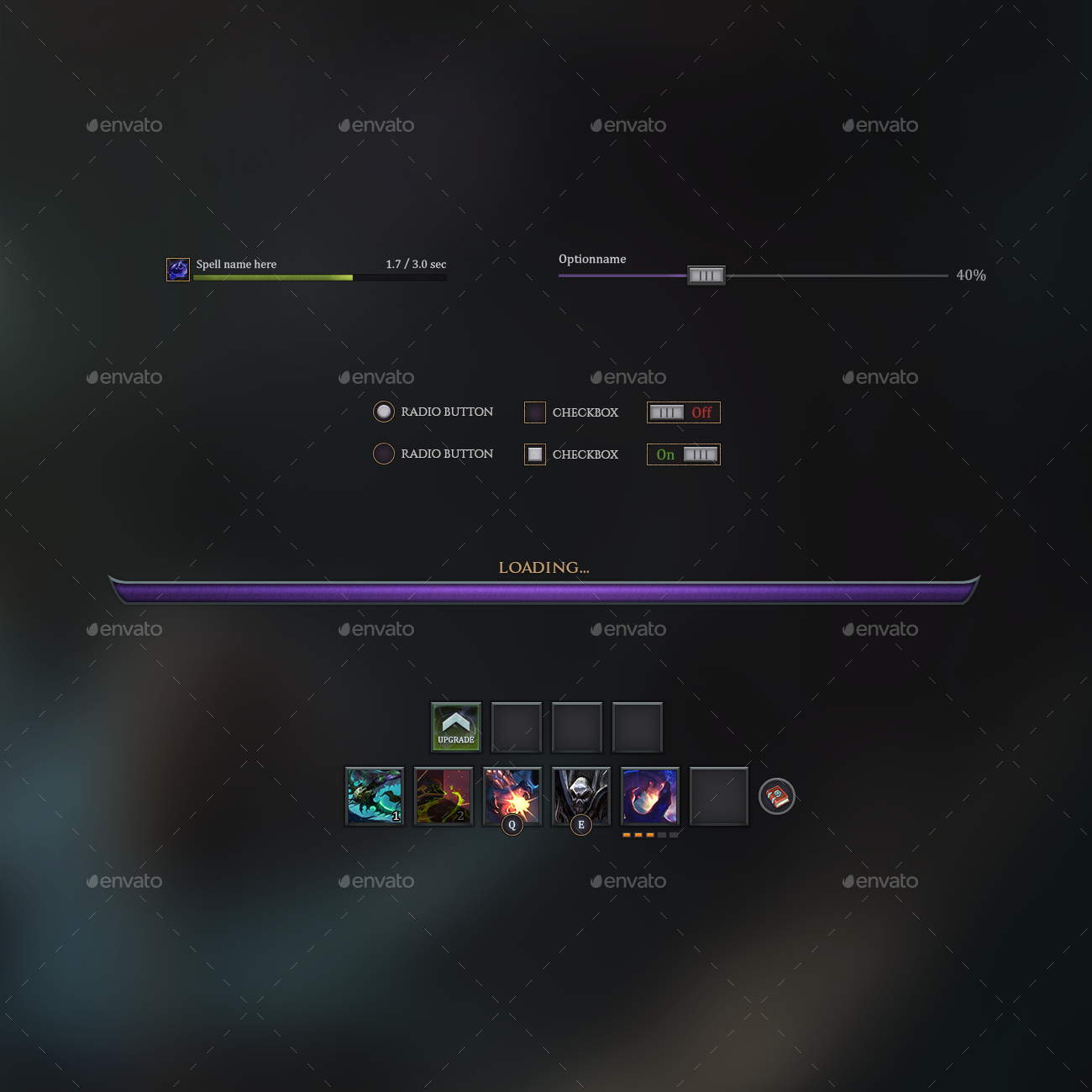 ADONIS - Game Interface - RPG & MMO, Game Assets | GraphicRiver