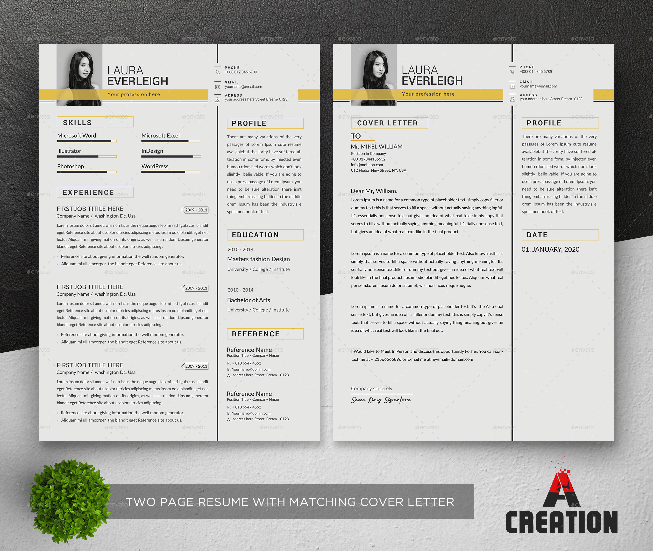 Resume Bundle, Print Templates | GraphicRiver