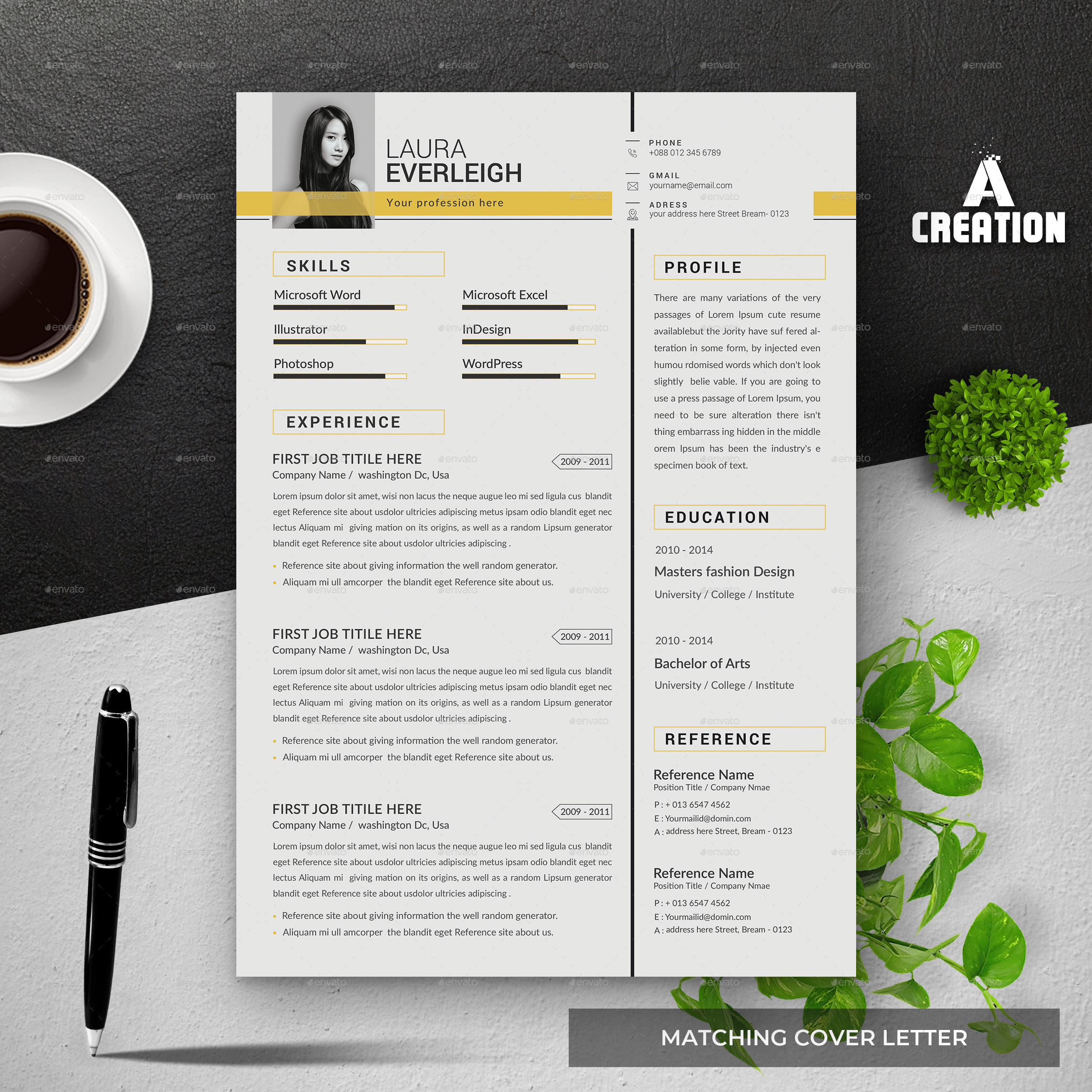 Resume Bundle, Print Templates | GraphicRiver