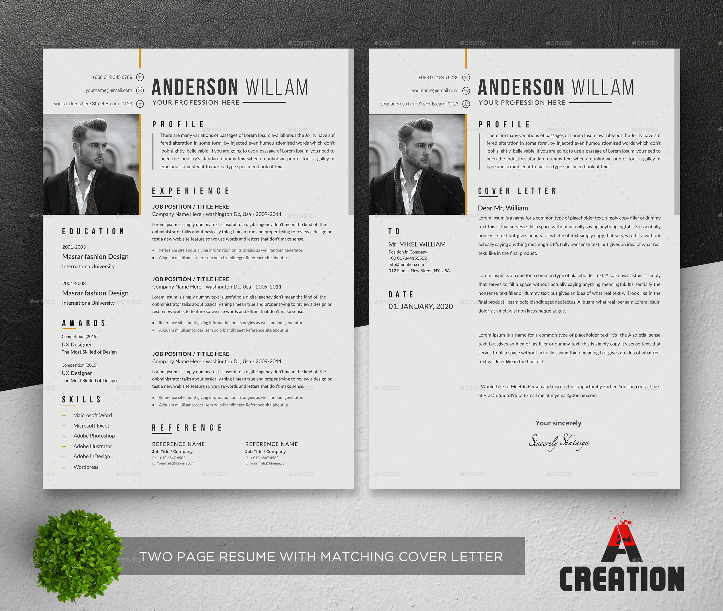 Resume Bundle, Print Templates | GraphicRiver