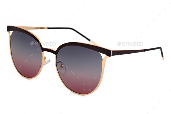 side view of modern sunglasses isolated on white background Stock Photo ...