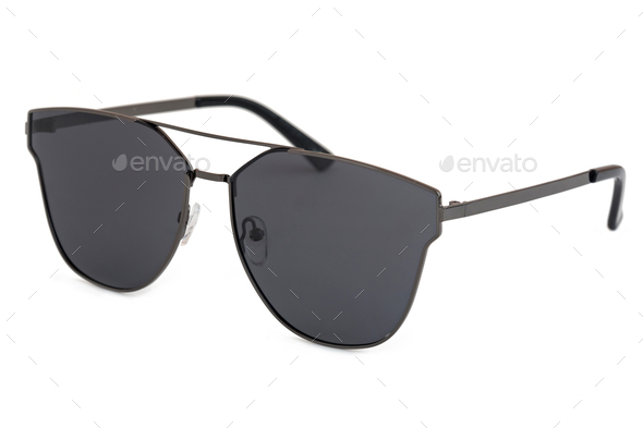 side view of modern sunglasses isolated on white background Stock Photo ...