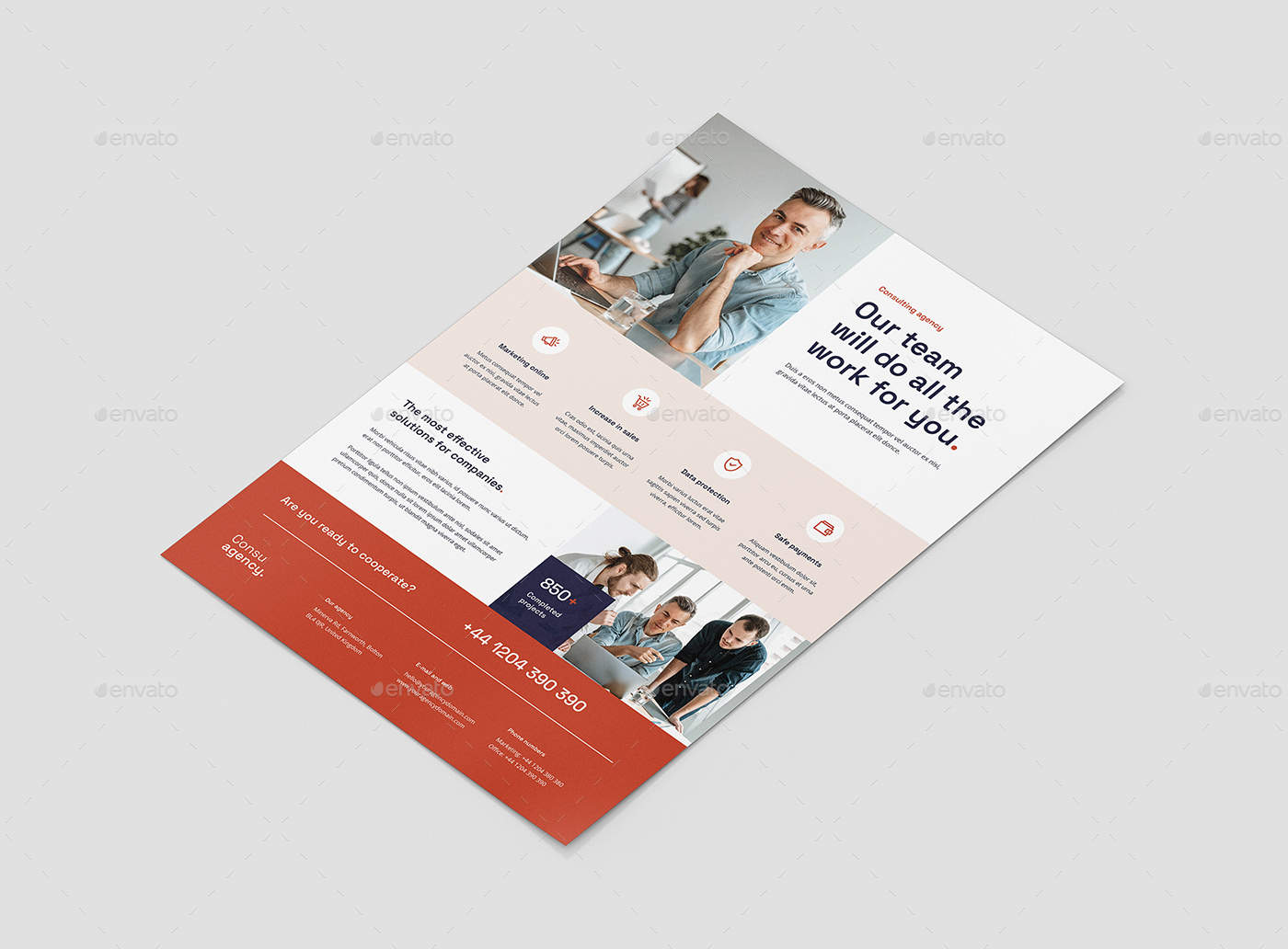 Consulting Agency Flyer, Print Templates | GraphicRiver