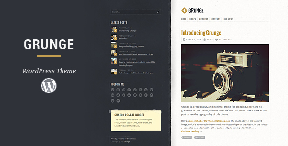 Grunge WordPress Theme by myTheme | ThemeForest