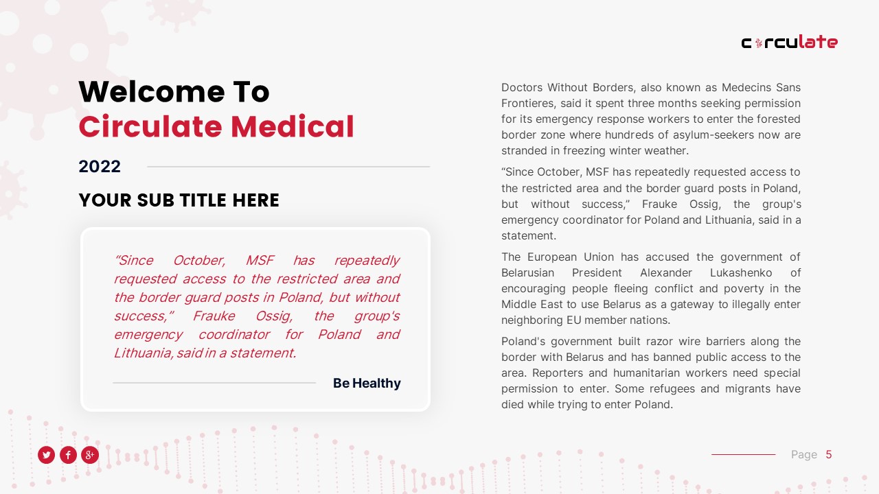 Circulate Medical Presentation Template, Presentation Templates ...