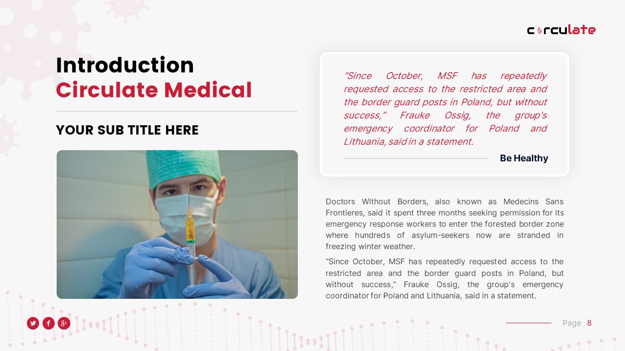 Circulate Medical Presentation Template, Presentation Templates ...