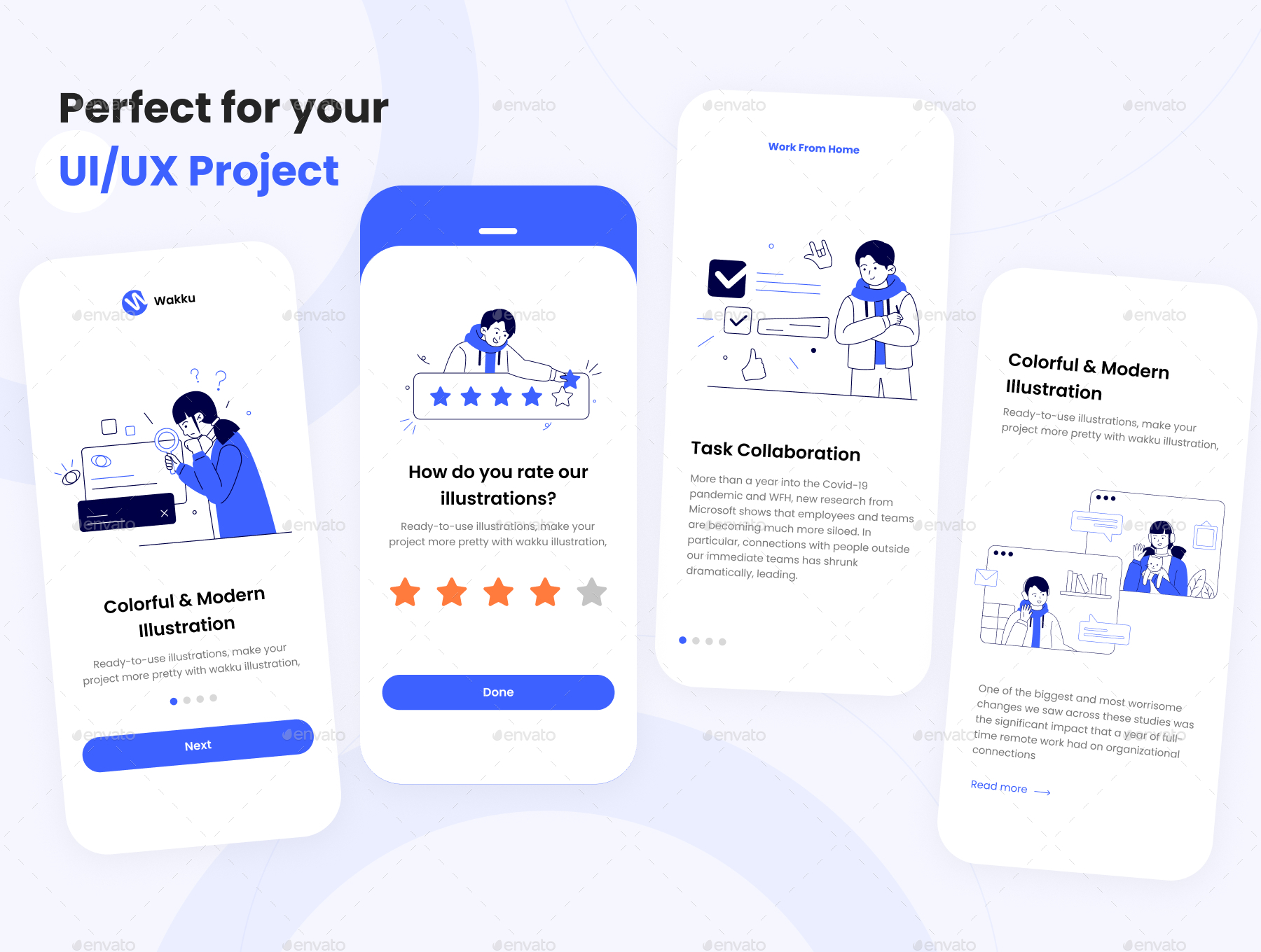 Wakku - Freelance & Work From Home Illustration by orenjistudio ...