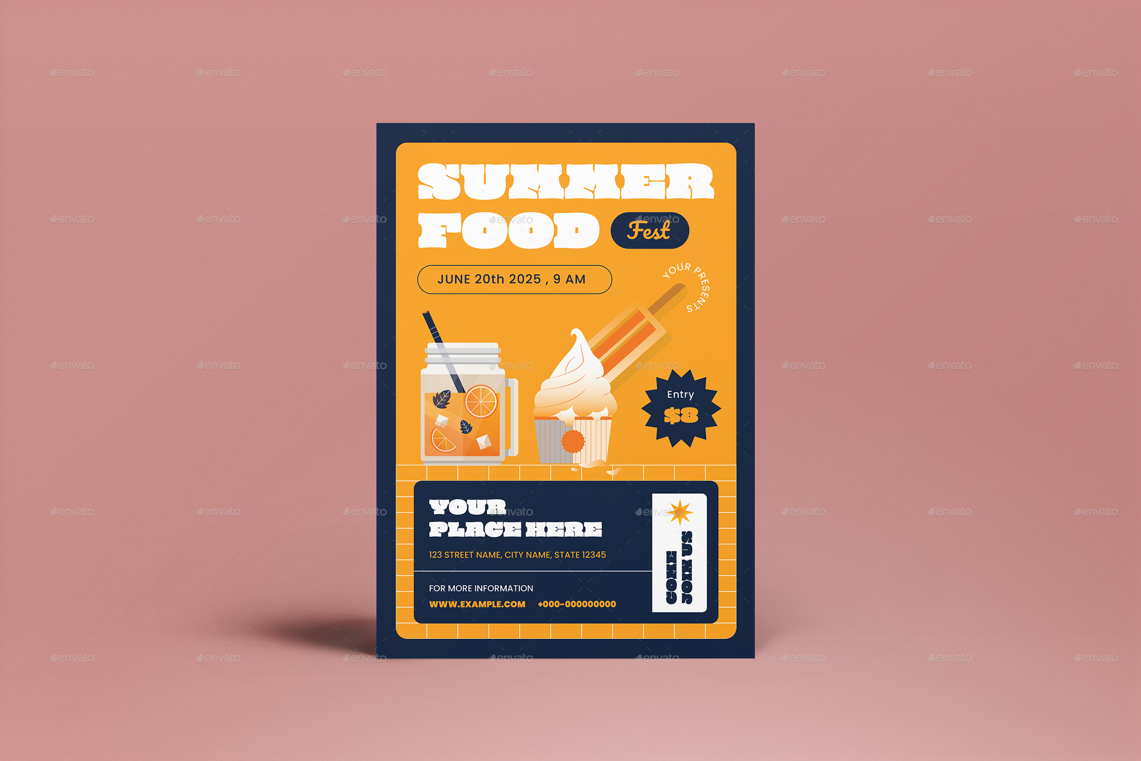 Summer Food Fest Flyer, Print Templates | GraphicRiver