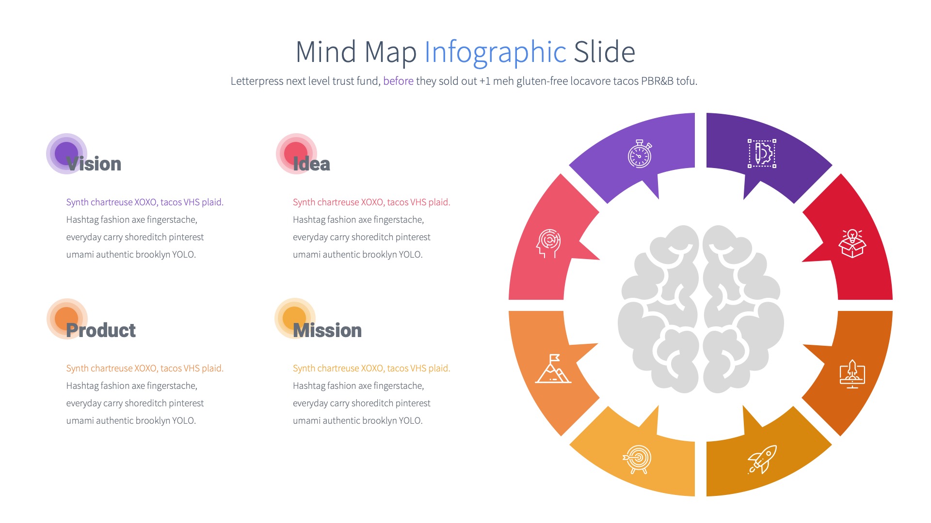 Mind Map - PowerPoint Infographics Slides, Presentation Templates ...