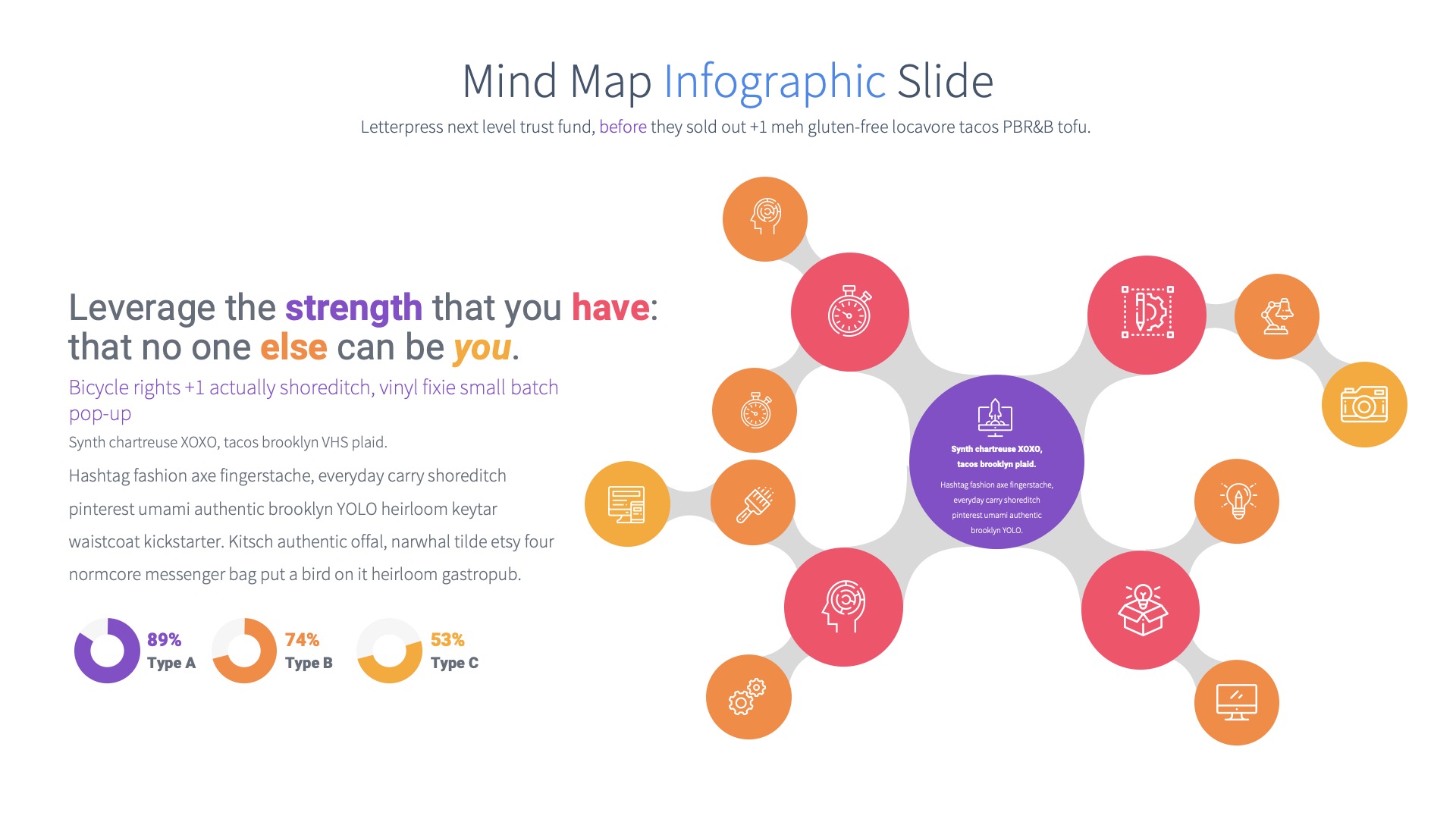 Mind Map - PowerPoint Infographics Slides, Presentation Templates ...