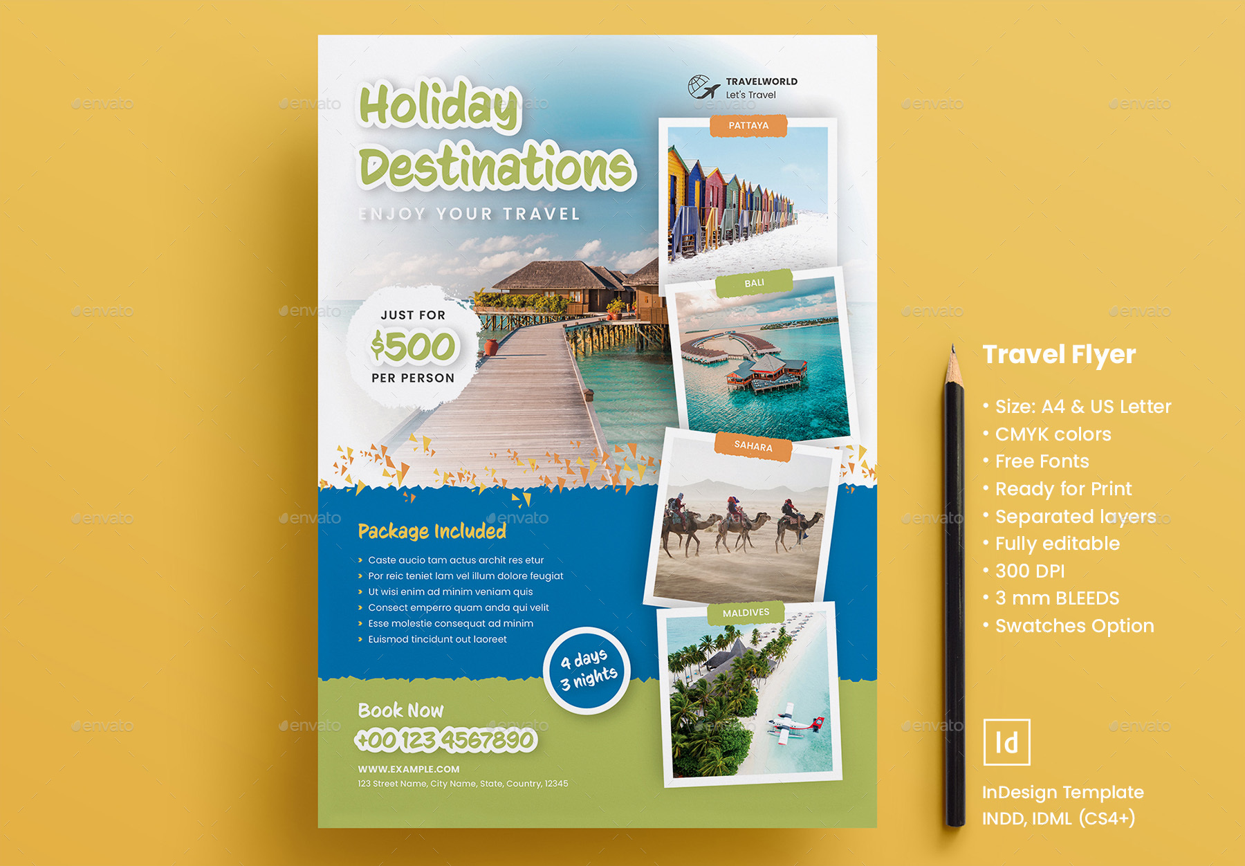 Travel Flyer, Print Templates | GraphicRiver