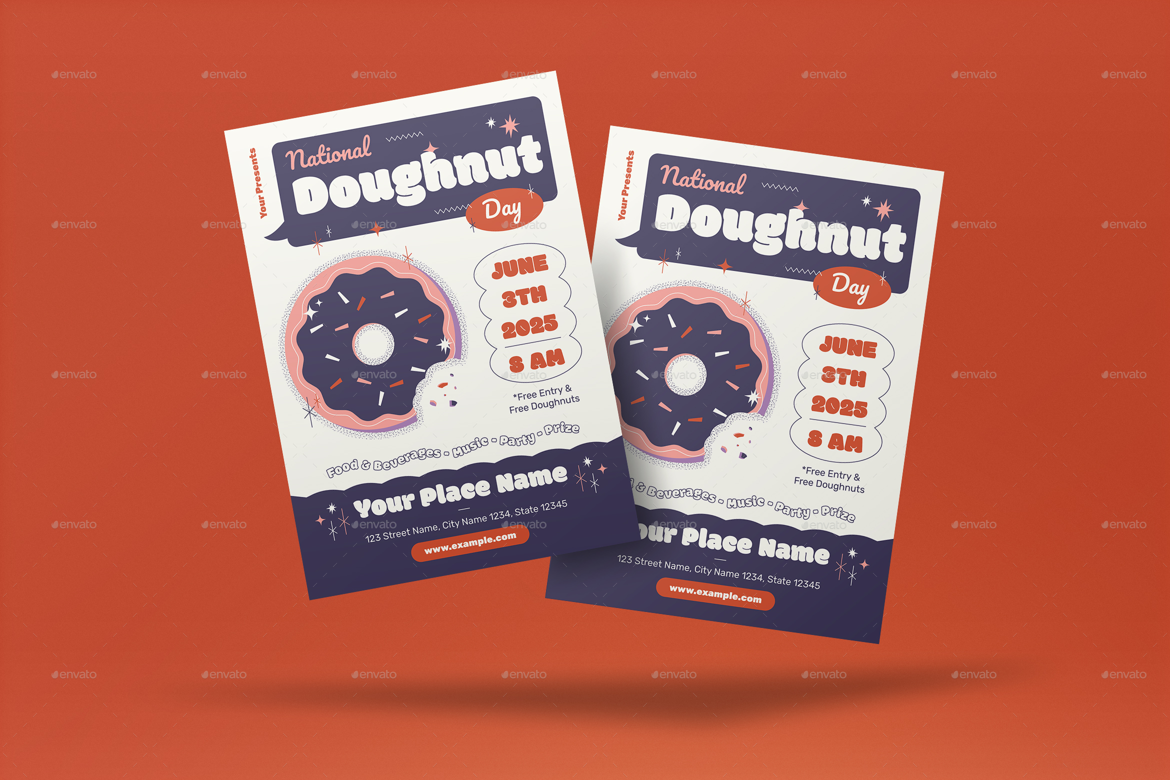 National Doughnut Day Flyer, Print Templates | GraphicRiver