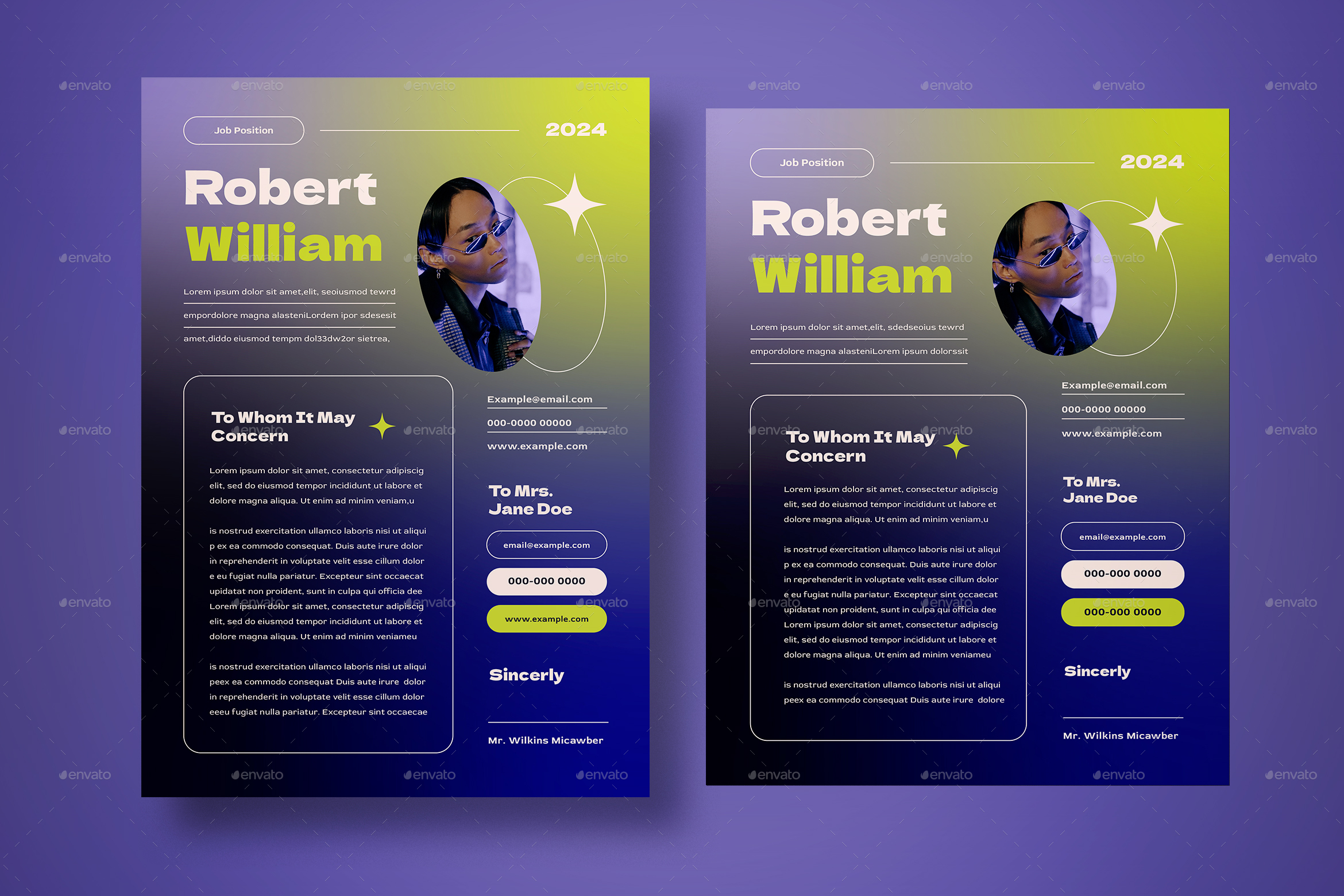 Aesthetic Resume, Print Templates | GraphicRiver