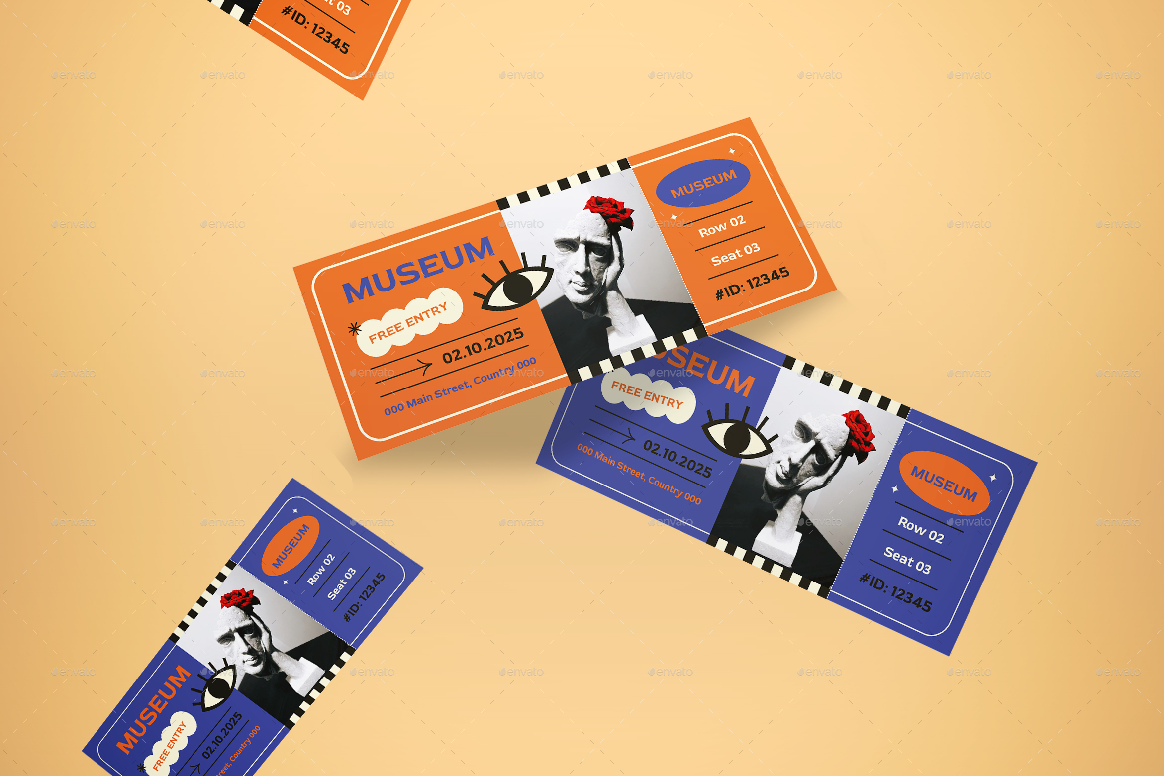 Museum Ticket, Print Templates | GraphicRiver