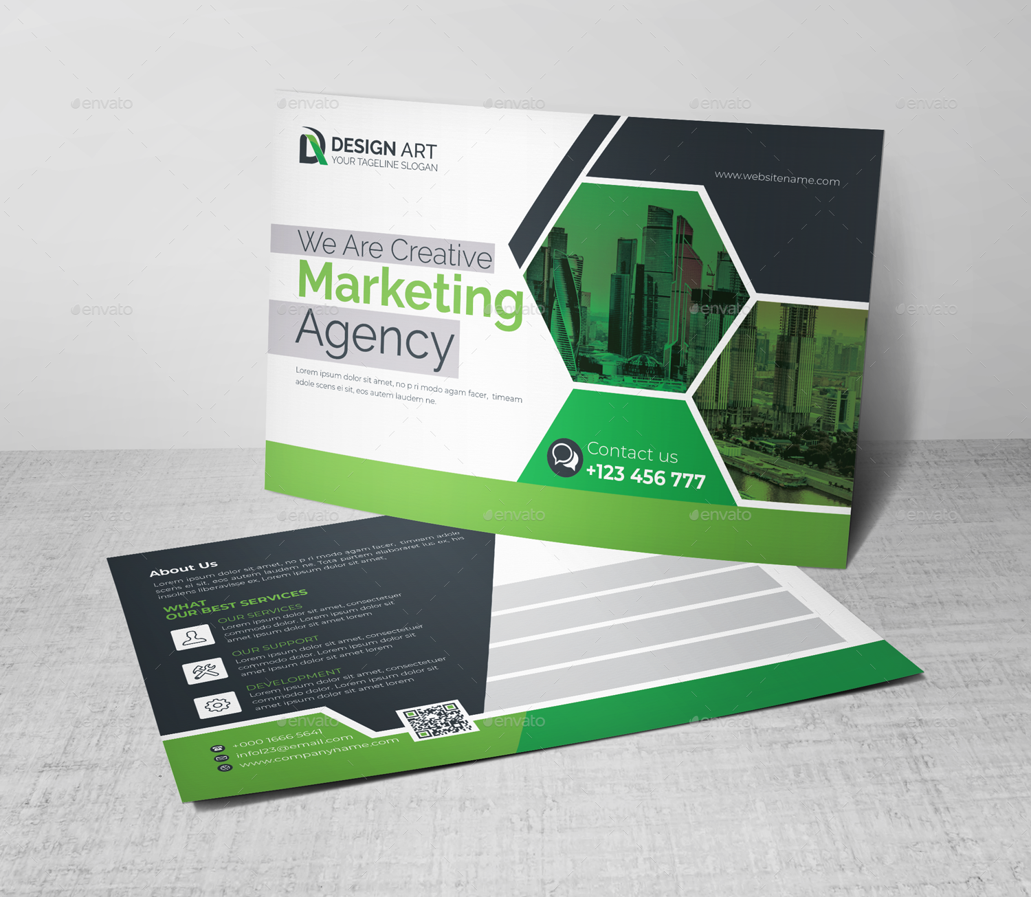 Postcard Template, Print Templates | GraphicRiver