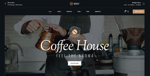 Benoit - Restaurants & Cafes WordPress Theme by WebGeniusLab | ThemeForest