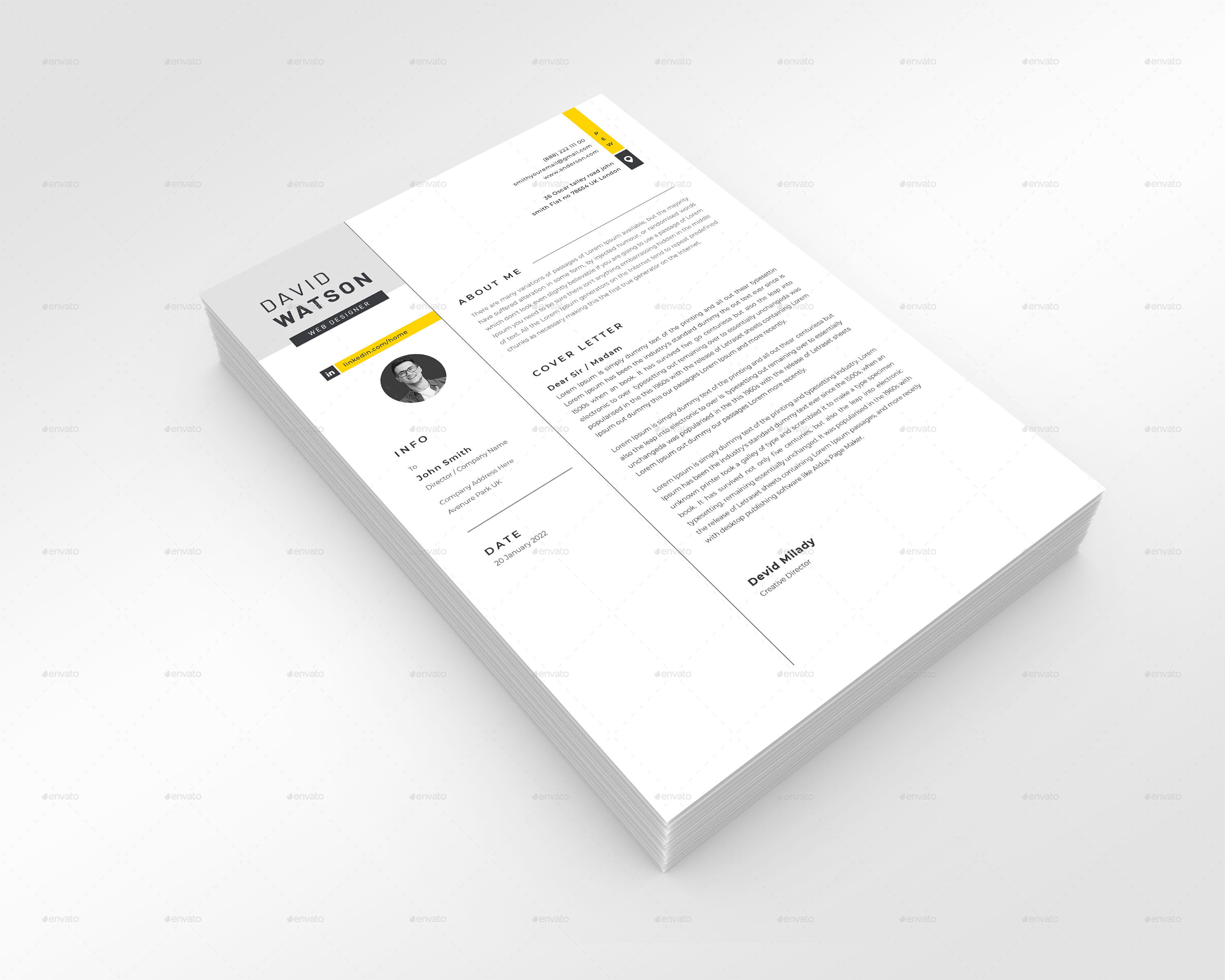 Resume (CV), Print Templates | GraphicRiver