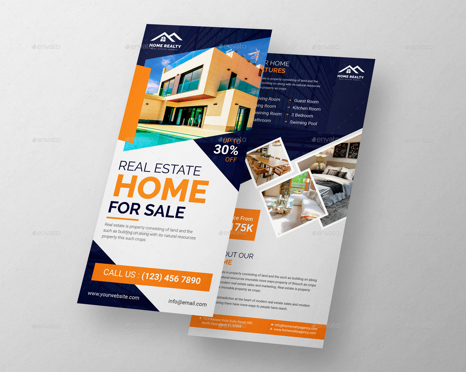 Real Estate Rack Card Design, Print Templates | GraphicRiver