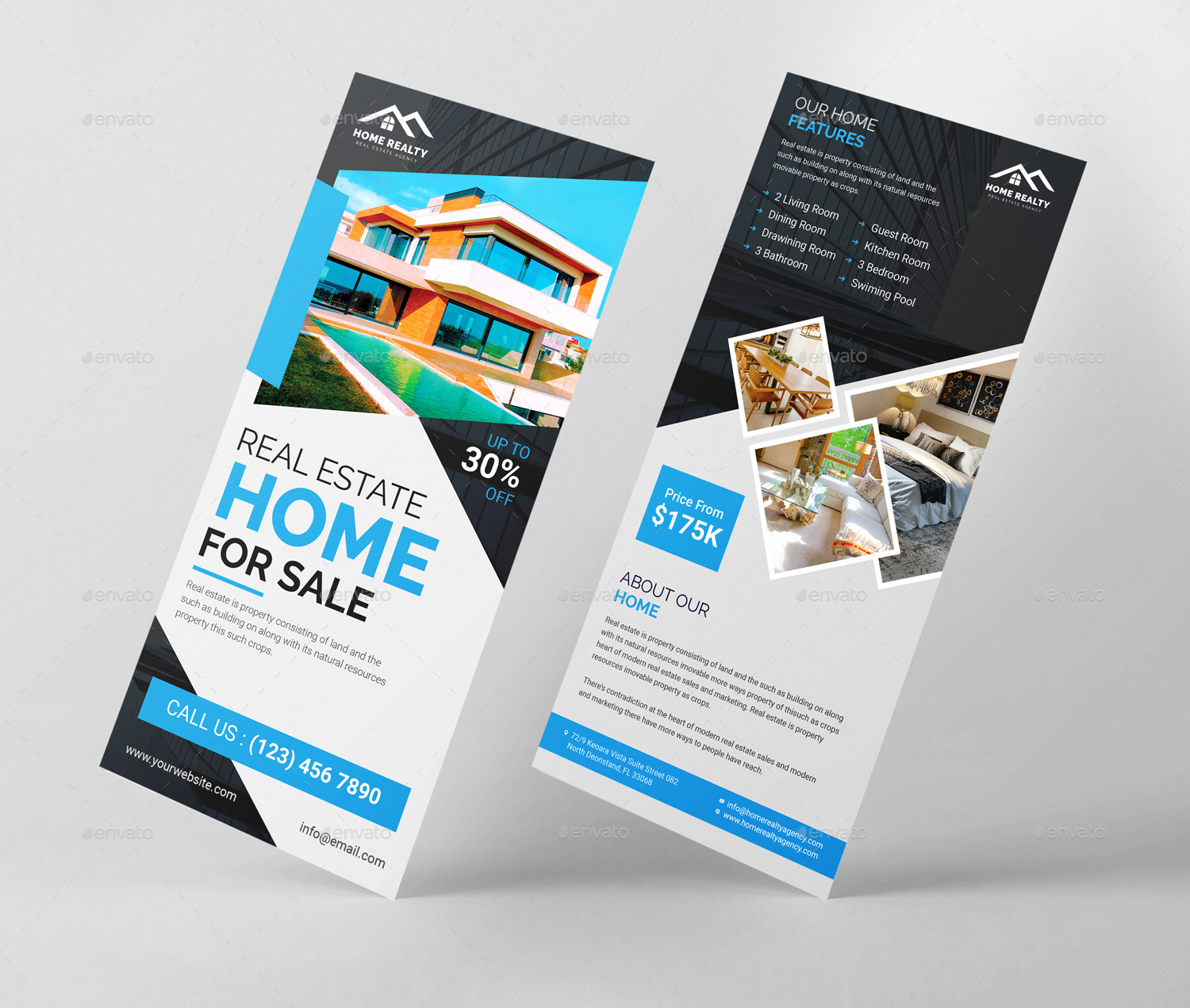 Real Estate Rack Card Design, Print Templates | GraphicRiver