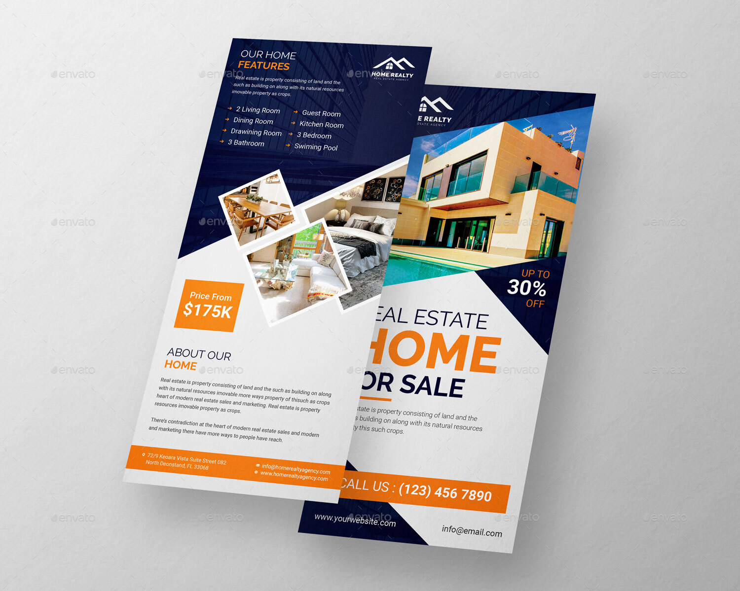 Real Estate Rack Card Design, Print Templates | GraphicRiver