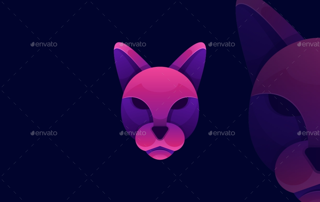 Basenji Dog Gradient Logo Template, Logo Templates | GraphicRiver