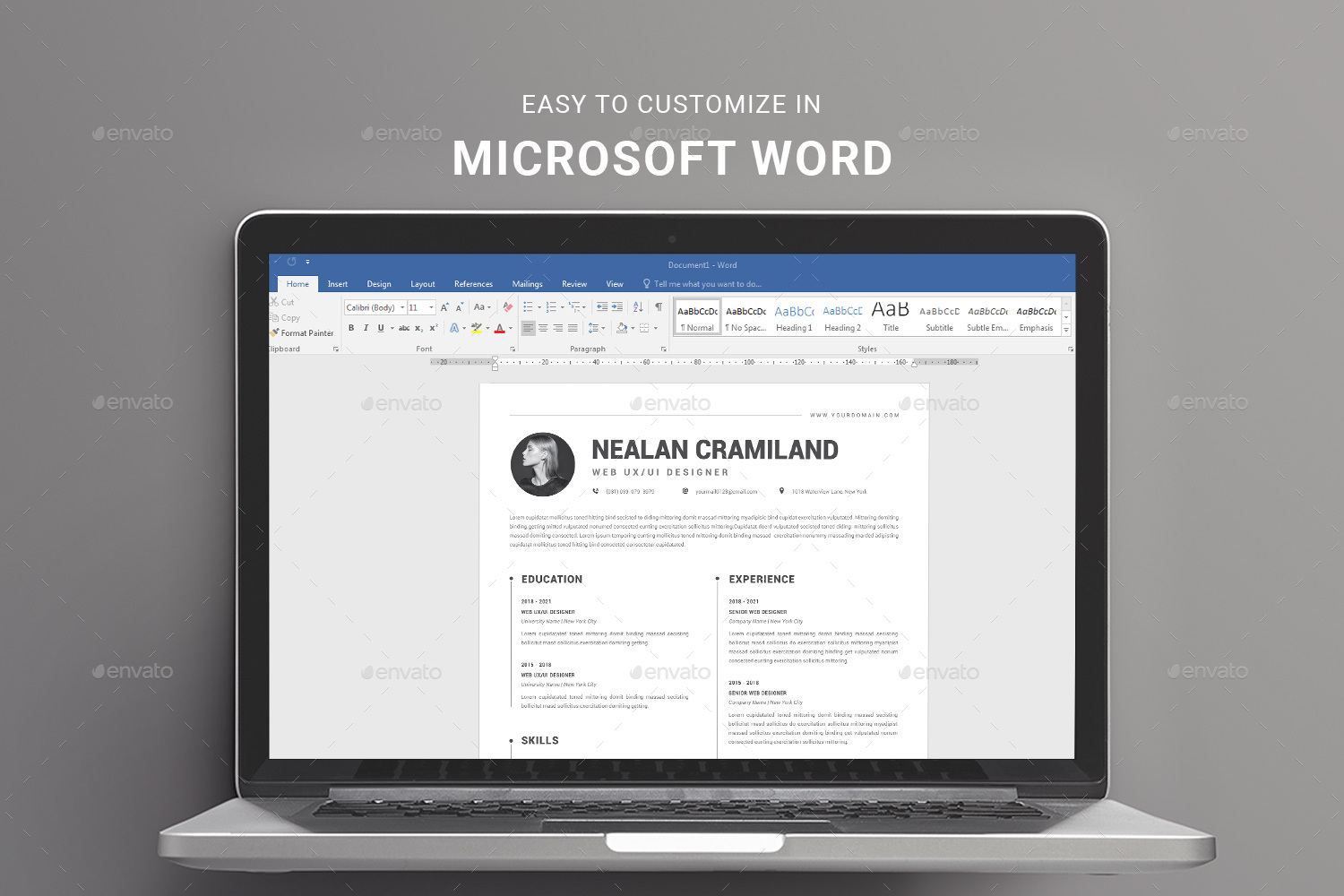 Clean CV Resume, Print Templates | GraphicRiver