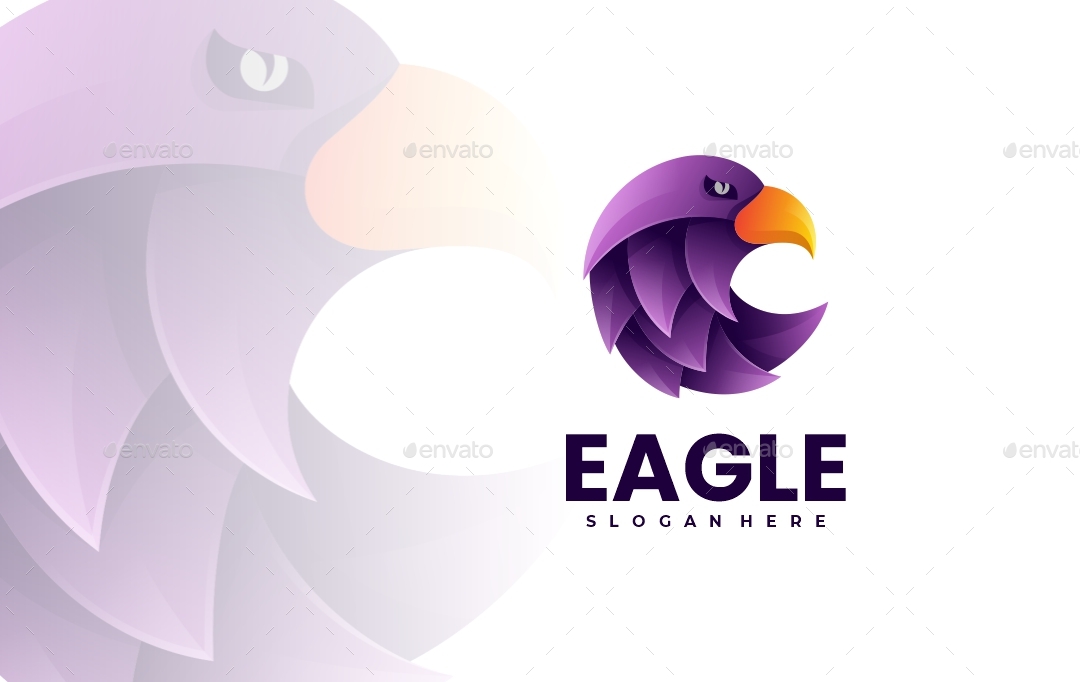 Eagle Gradient Logo Template, Logo Templates | GraphicRiver