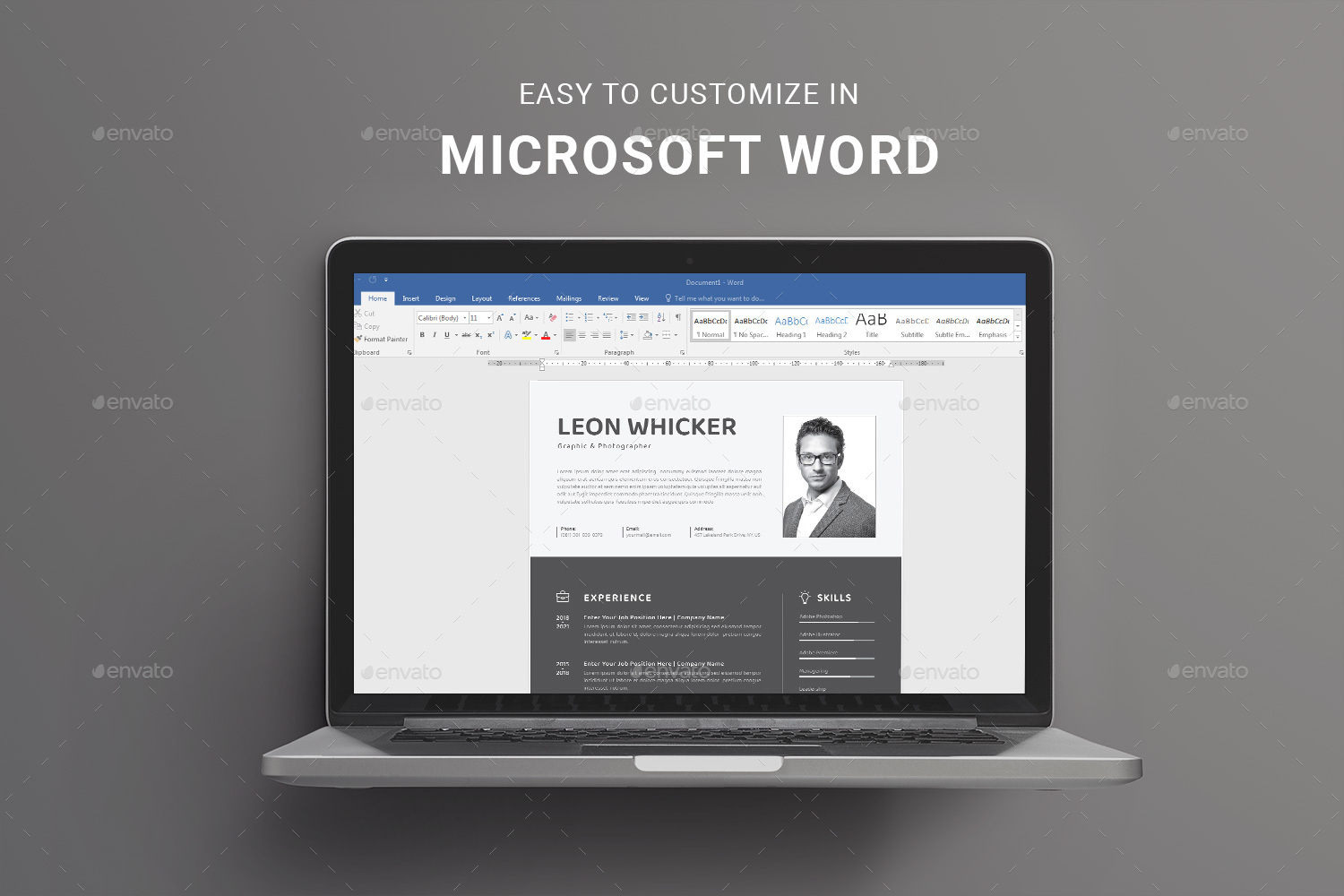 CV Resume & Cover Letter Template, Print Templates | GraphicRiver